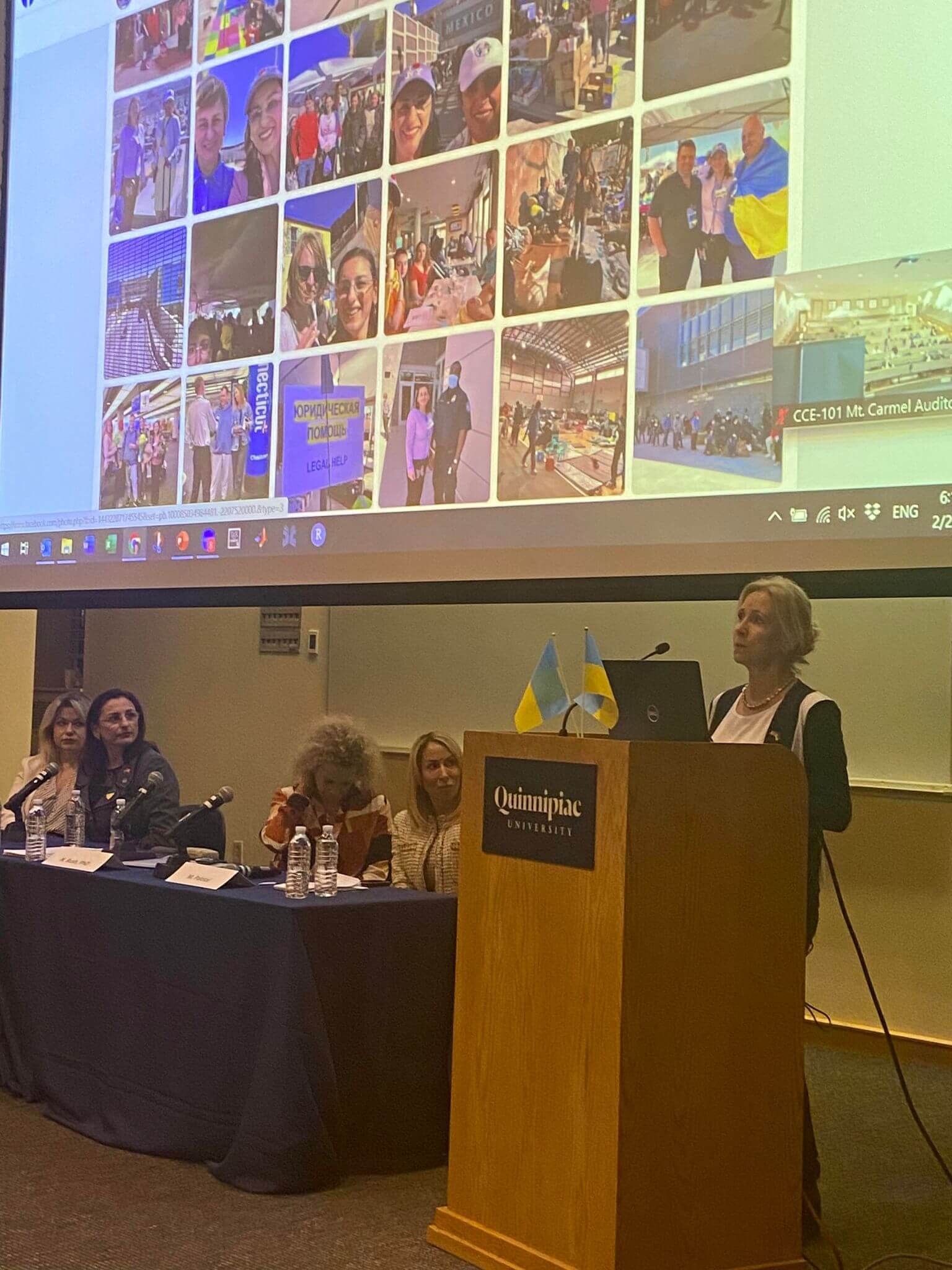 Anne K. Howard at Quinnipiac University Conference for Ukraine ...